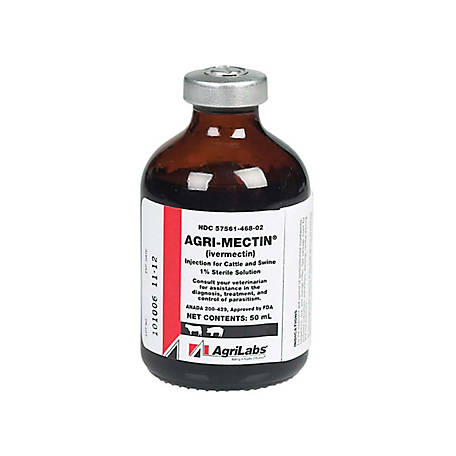 Agri-Mectin 1% Injection, 50 ml | Timber & Shore Dog Supply