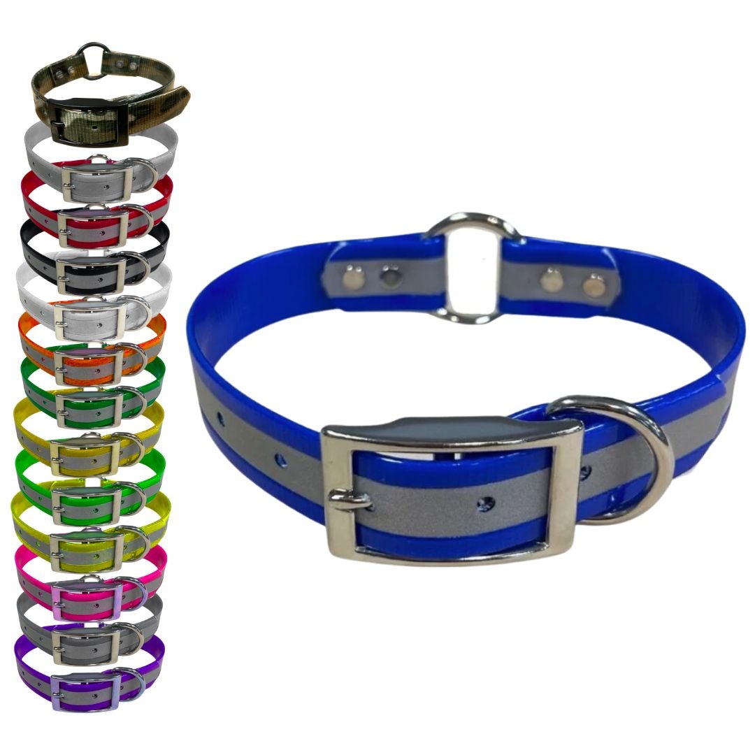 SunGlo 1" Wide Reflective Ring-in-Center Collar | Timber & Shore Dog Supply
